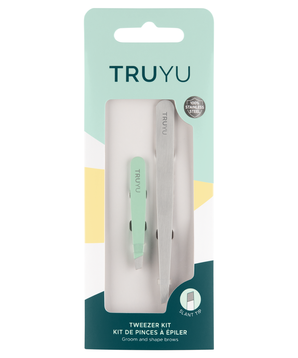 Slanted Tweezer Set | TRUYU – Truyubeauty