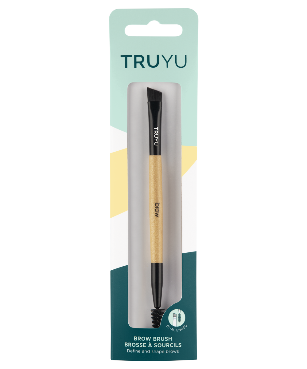 Angled Eyebrow Brush | Spoolie Included | TRUYU – Truyubeauty