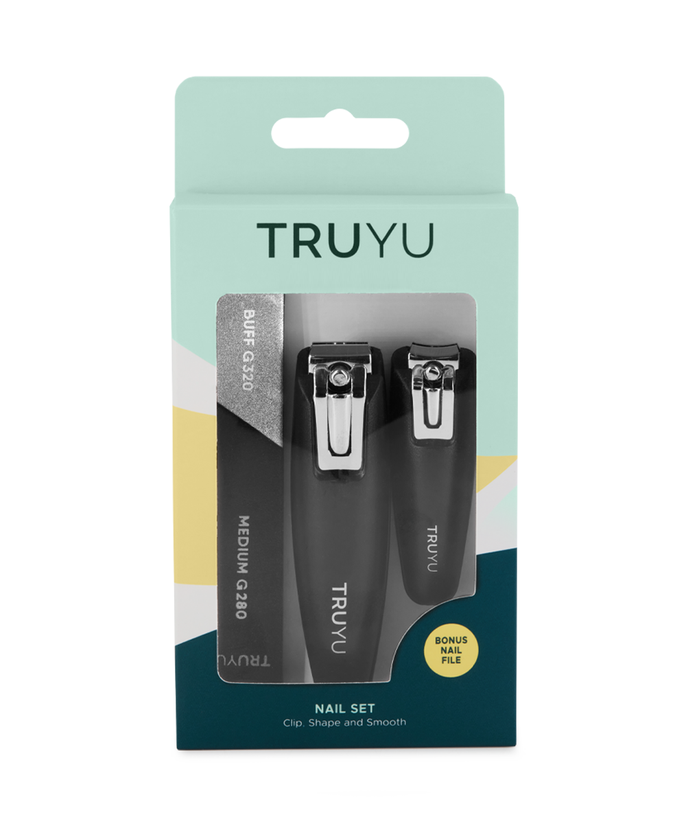 Nail Clipper Set | Includes Inbuilt Nail File | TRUYU – Truyubeauty